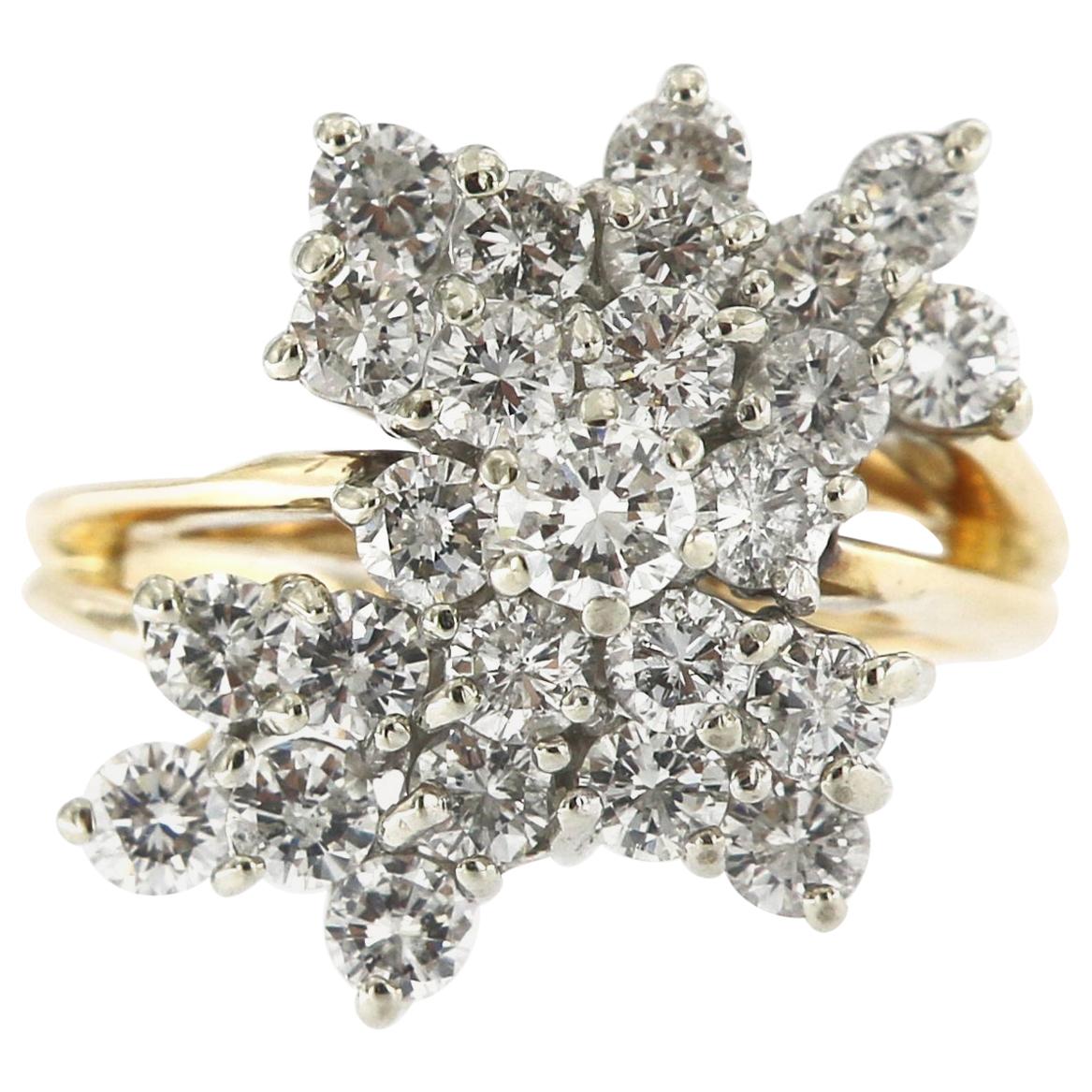Vintage Diamond Starburst Ring at 1stDibs | vintage starburst ring