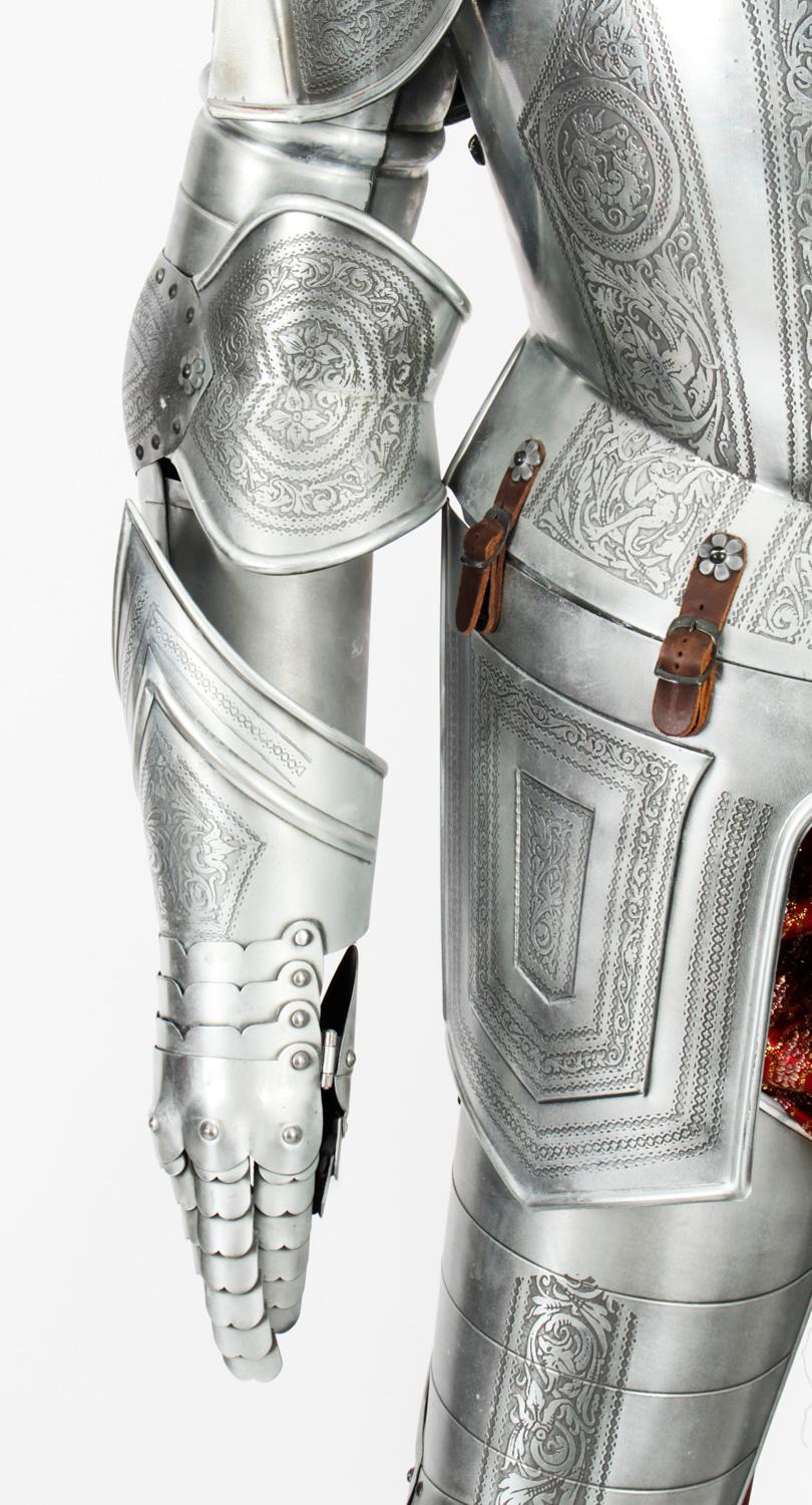 Vintage 16th C Style Complete Suit of Armour Engraved Mid 20th at ...