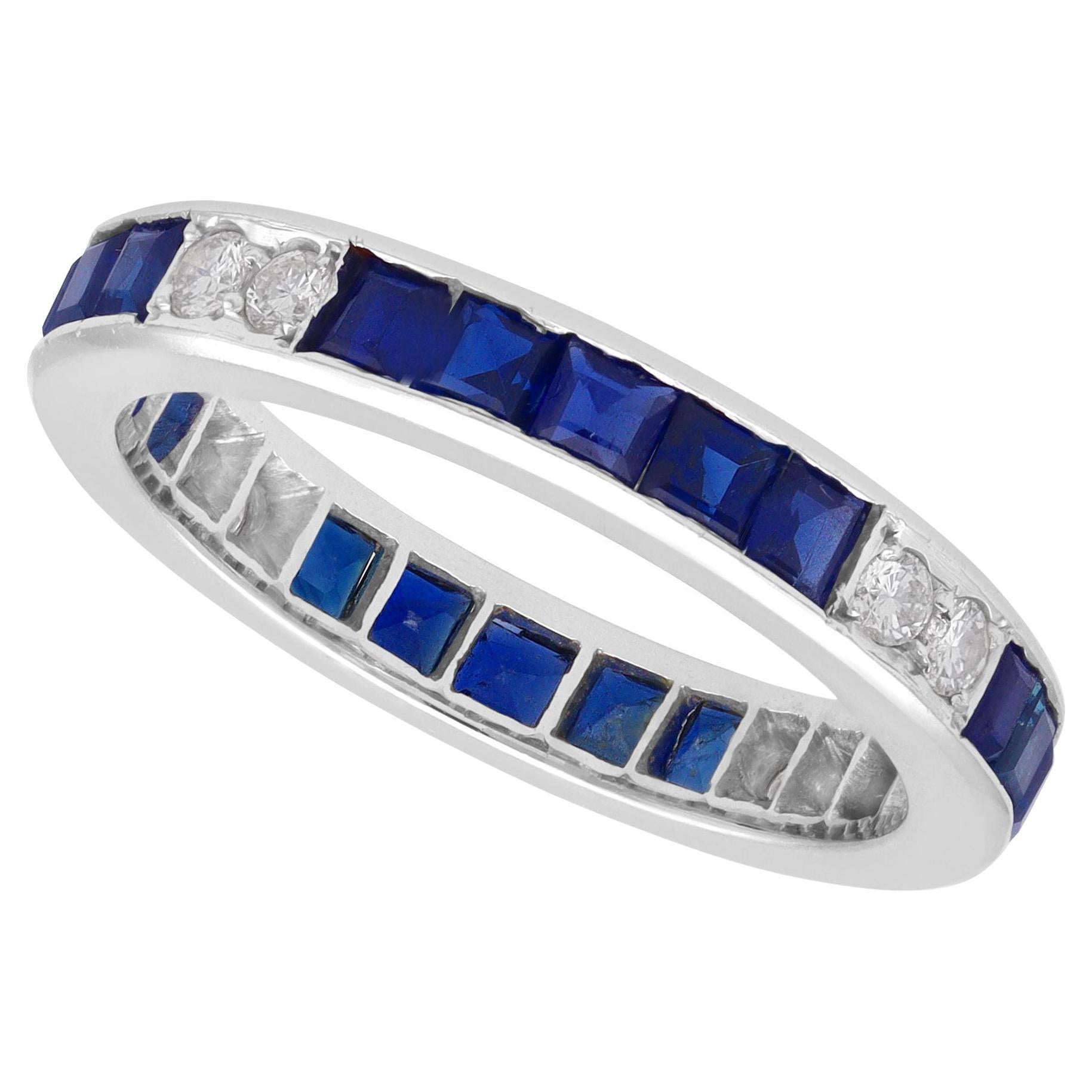 1930s Antique Diamond and Platinum Full Eternity Ring at 1stDibs