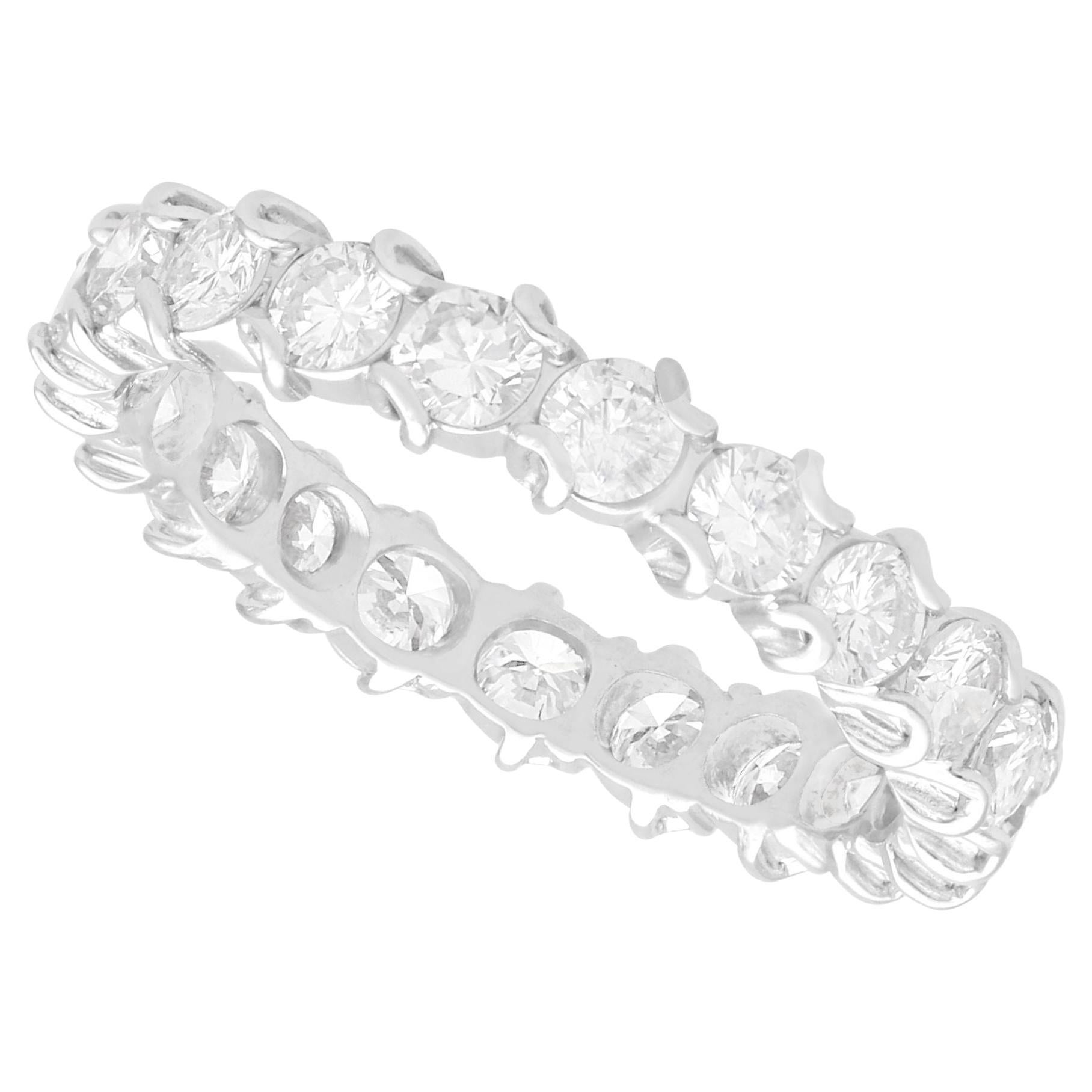 Square-Cut Diamond Set Full Eternity Ring For Sale at 1stDibs