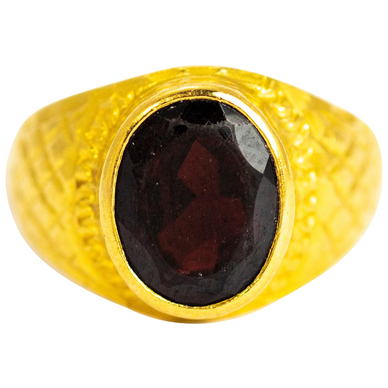 Gent's Art Deco Solid Gold Initial B Signet Ring at 1stDibs