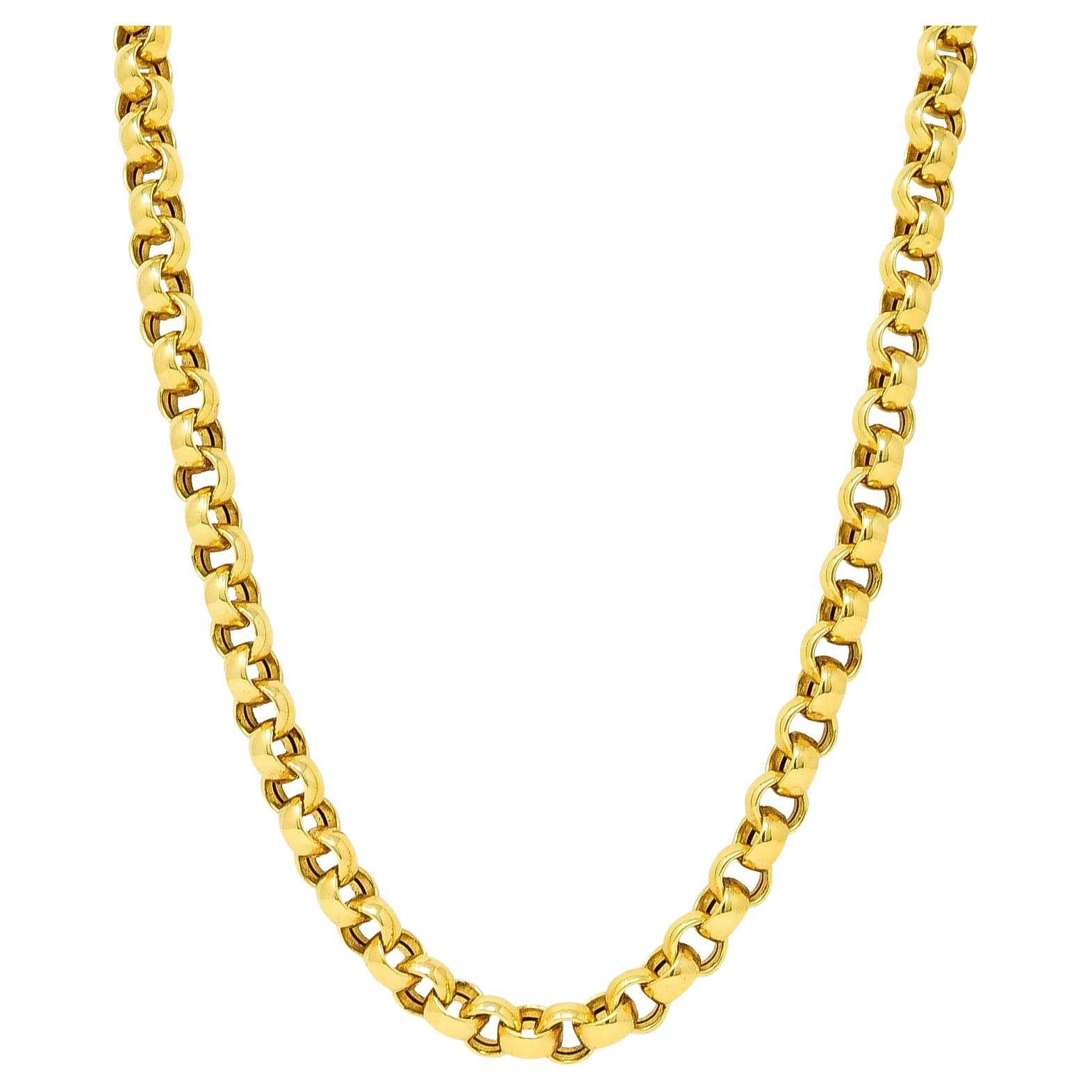 Cartier Two Color Gold Chain Necklace For Sale at 1stDibs