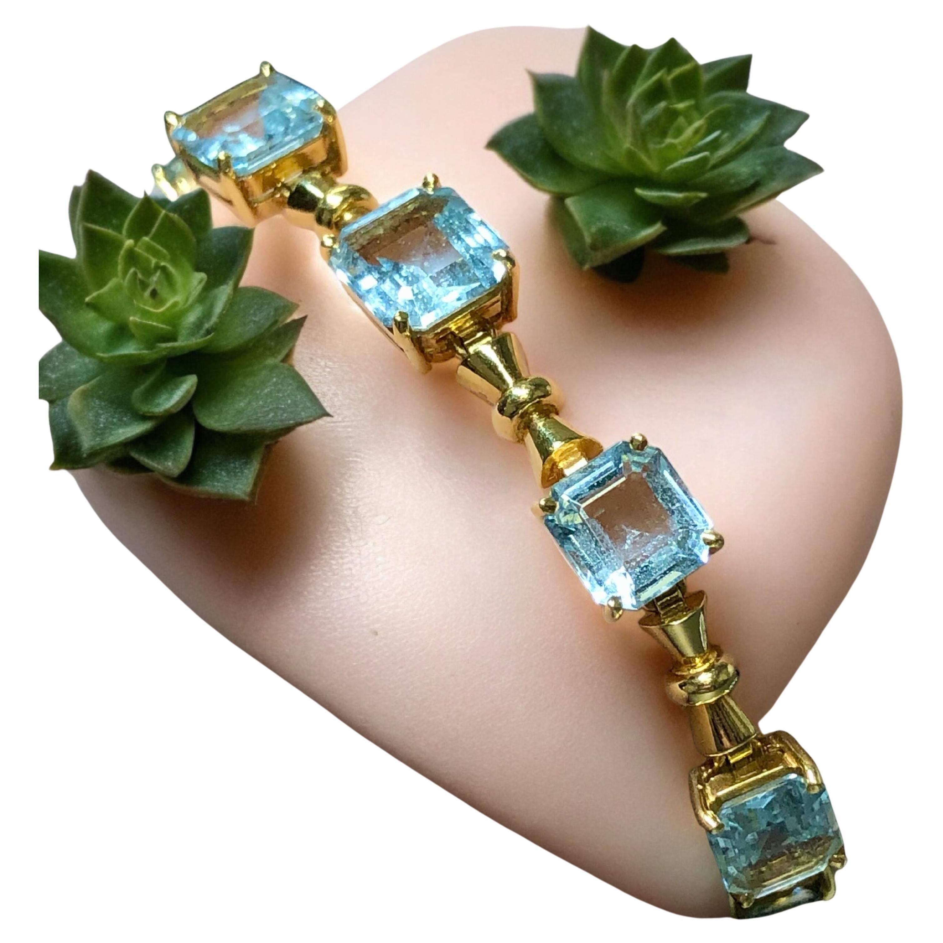 1980s H. STERN Multicolor Gemstone Rainbow Yellow Gold Bracelet at ...