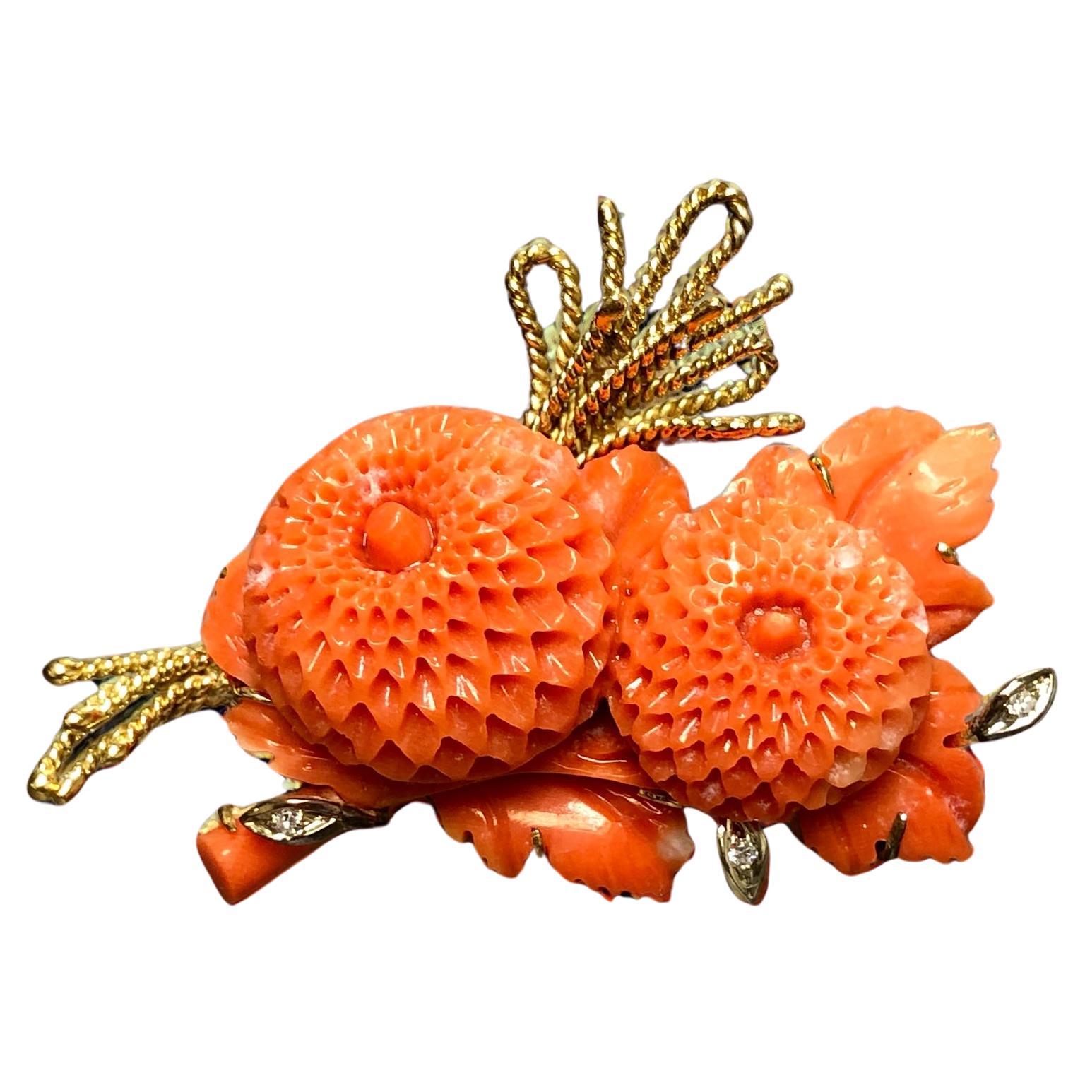 Vintage FRENCH 18K Fancy Clasp Double Coral Strand Necklace 18” For ...