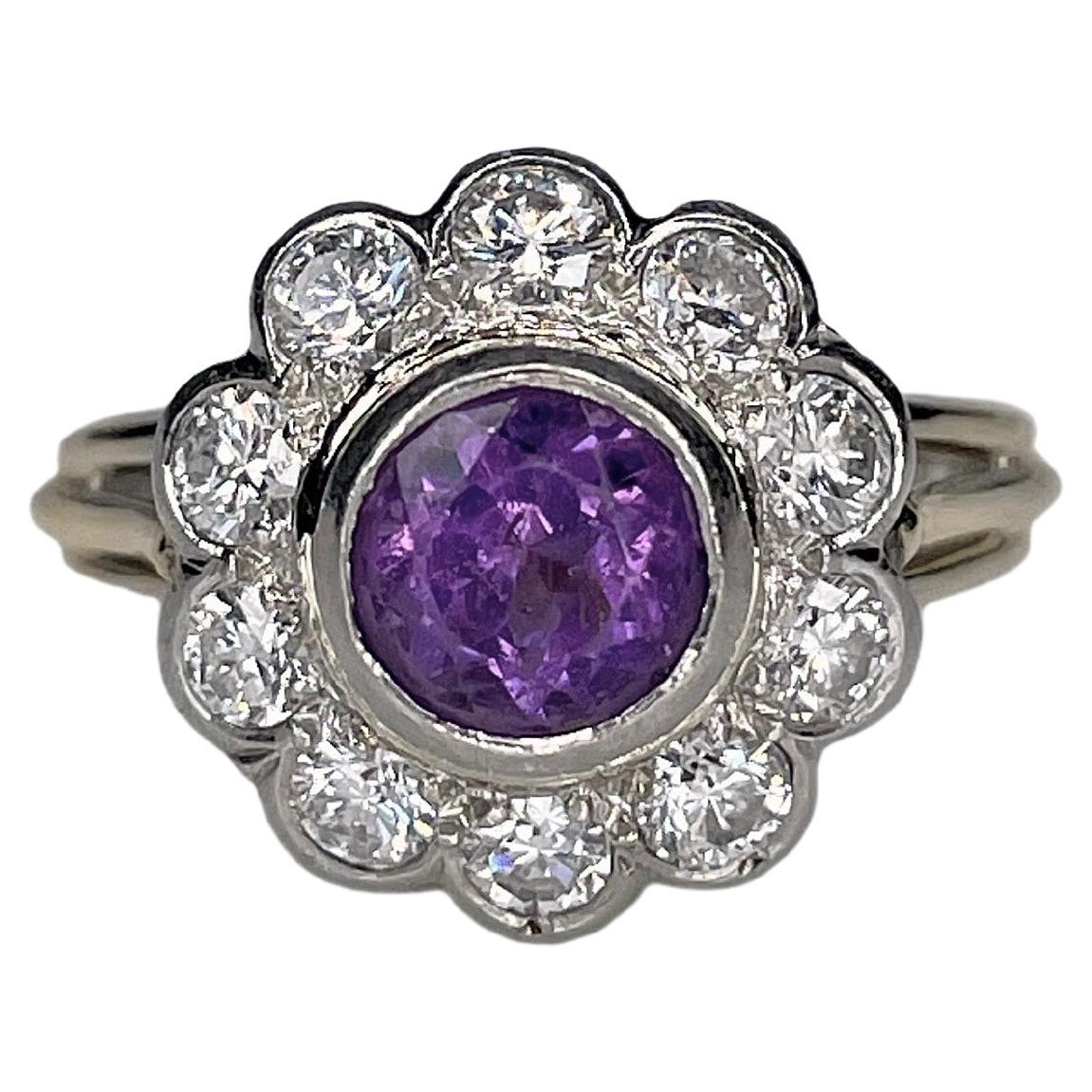 Retro 0.70 Carat Ruby Bombay Style Cocktail 18 Karat Gold Ring For Sale ...