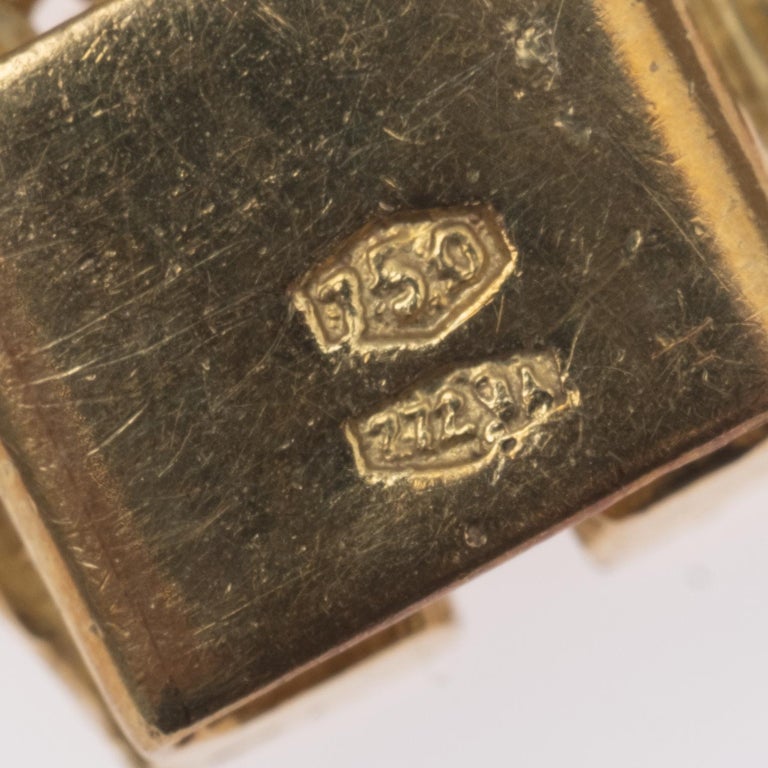 Vintage 18k Gold Ruby Weave Bracelet with Appraisal Letter For Sale at ...