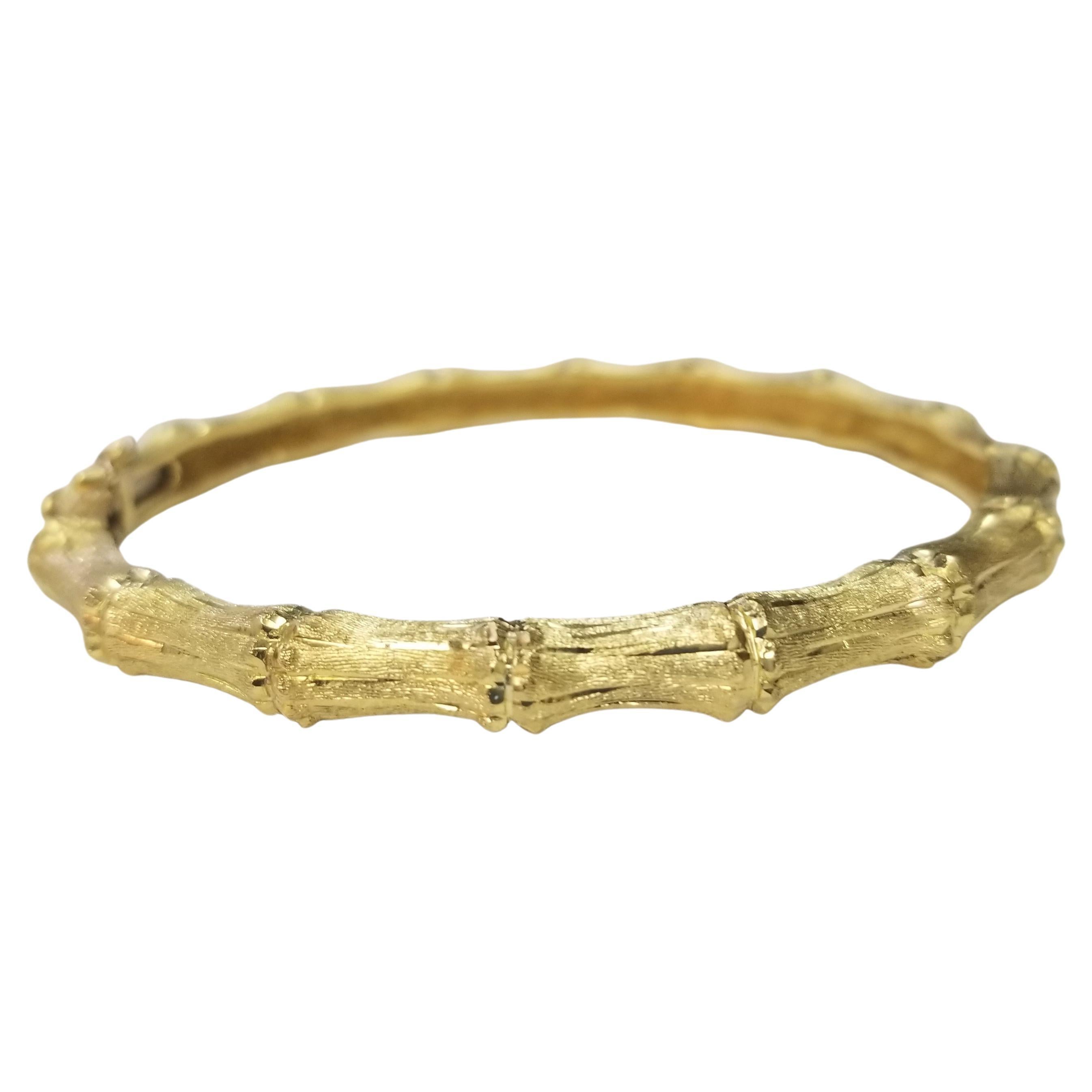 Antique Hand Engraved Gold Bangle at 1stDibs