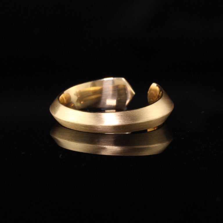 Vintage 18 Karat Yellow Gold David Yurman Roman Open Band at 1stDibs ...