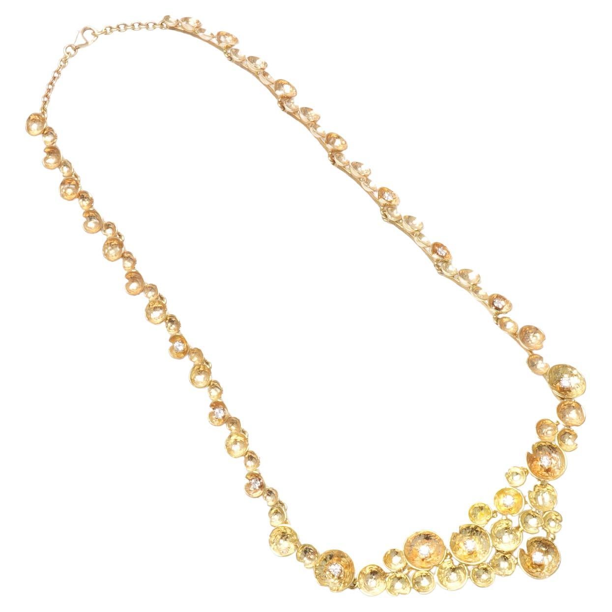 Chimento 18kt Gold Reversible Diamond Necklace at 1stDibs