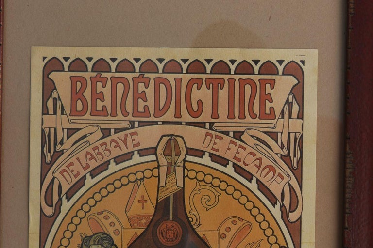 Vintage 1900 Poster Advertising Benedictine by A. Mucha at 1stDibs