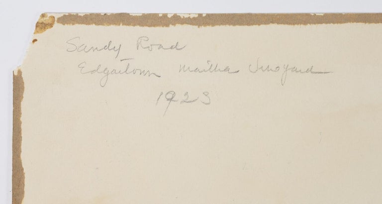 Vintage 1923 Egbert Cadmus Edgartown Martha's Vineyard Watercolor ...