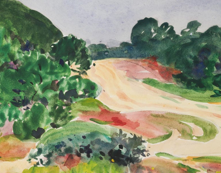 Vintage 1923 Egbert Cadmus Edgartown Martha's Vineyard Watercolor ...