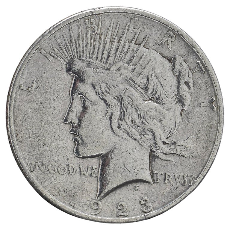Vintage 1923 Peace Silver D Dollar For Sale at 1stDibs