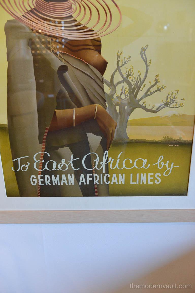 Vintage 1930s Art Deco Travel Poster, East African Lines by Ottomar ...