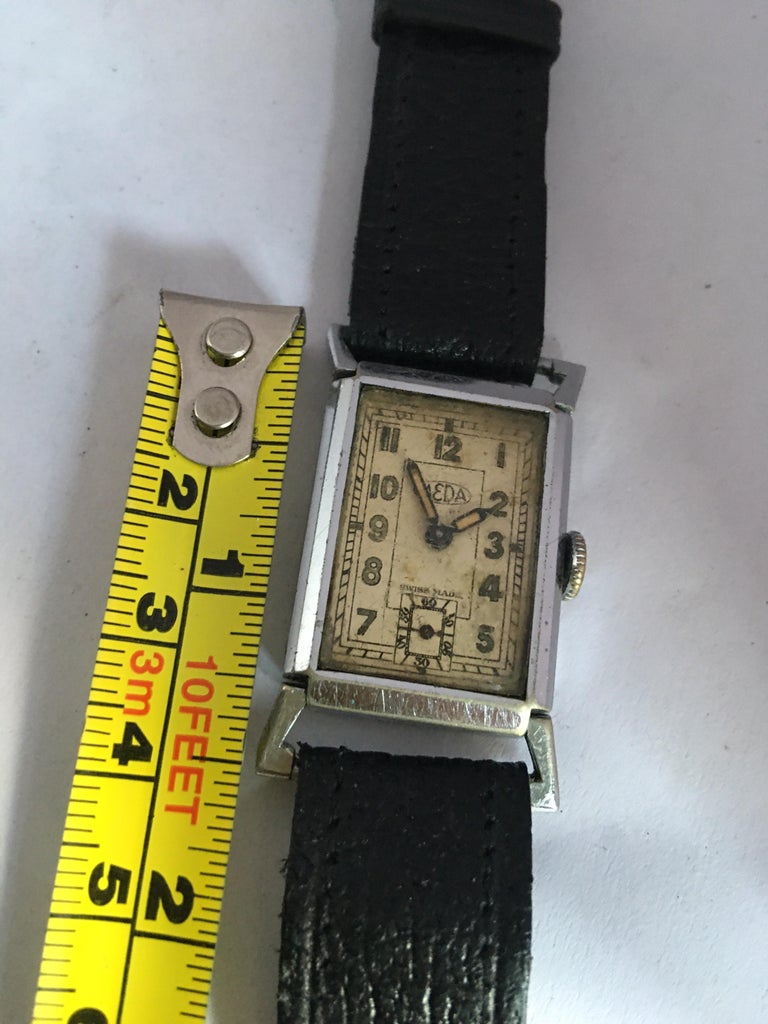 Vintage 1930s Chromium-Plated MEDA 'Roamer' Swiss Mechanical Watch at ...