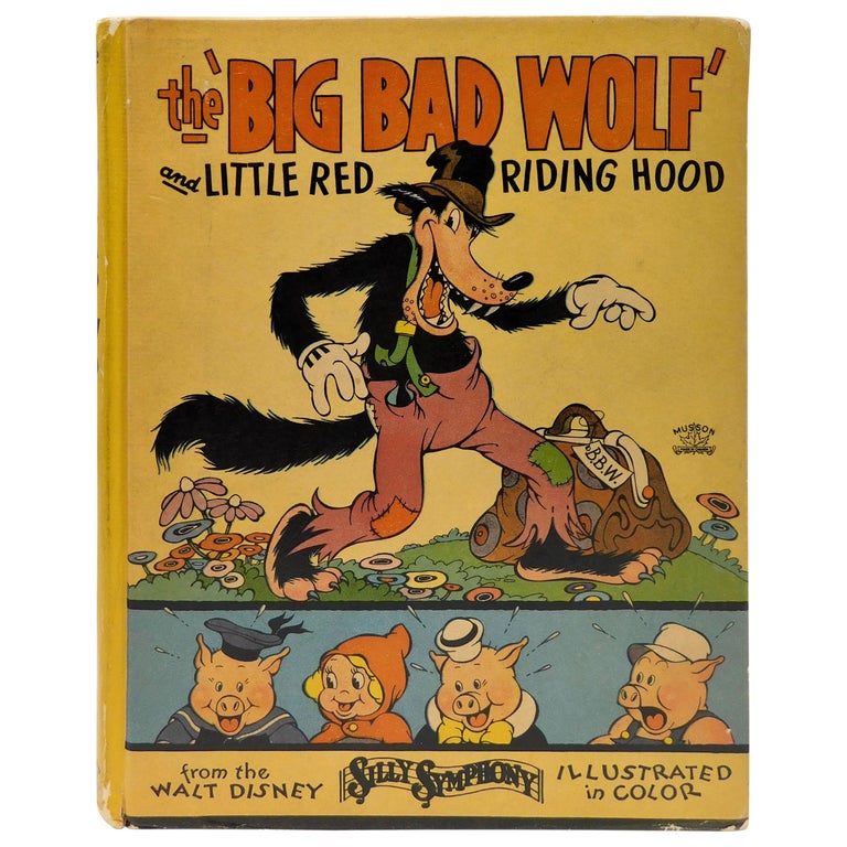 Vintage 1934 Walt Disney, s The "Big Bad Wolf" and Little Red Riding ...