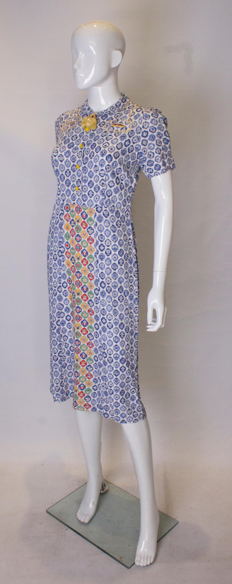 Vintage 1940s CC41 Dress with Contrasting Panels at 1stDibs | cc41 clothing