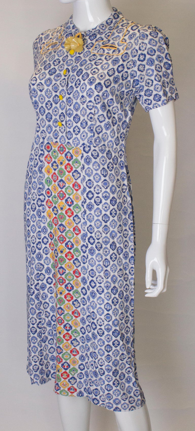 Vintage 1940s CC41 Dress with Contrasting Panels at 1stDibs | cc41 clothing