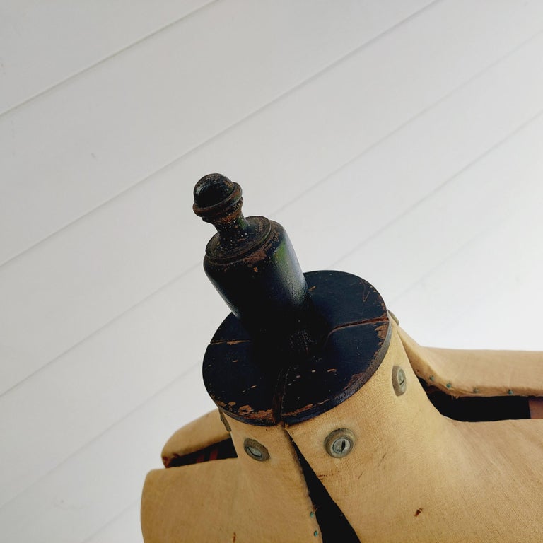 Vintage 1940s Display Linen Dressmake Mannequin Taylors Dummy For Sale ...