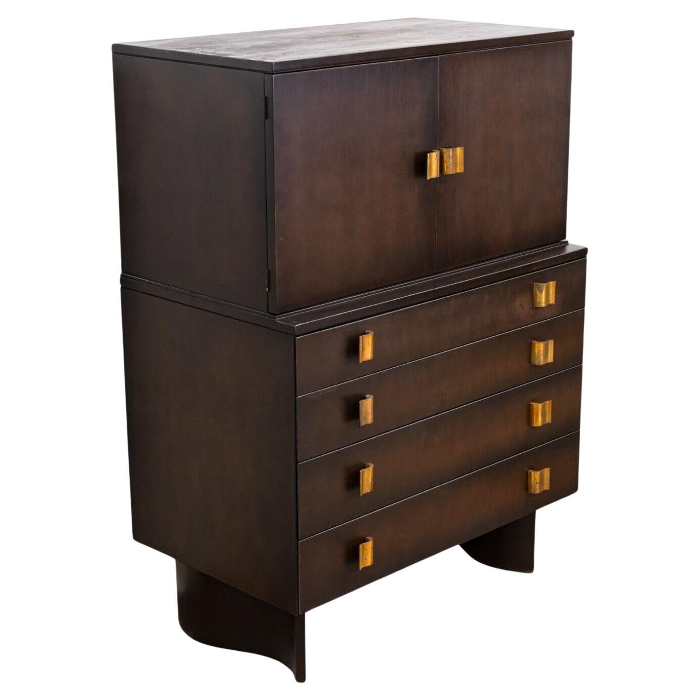 Vintage 1940s Eliel Saarinen for Johnson High Boy Gentlemans Cabinet ...