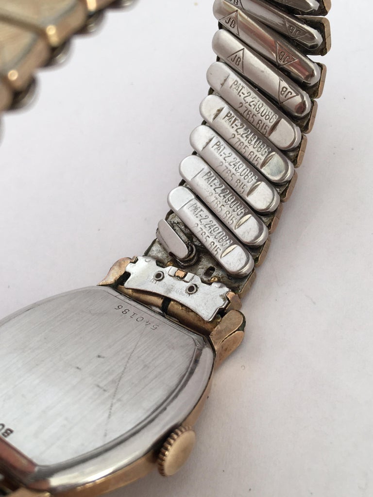 Vintage 1940s Gold-Plated Bulova Mechanical Watch For Sale at 1stDibs