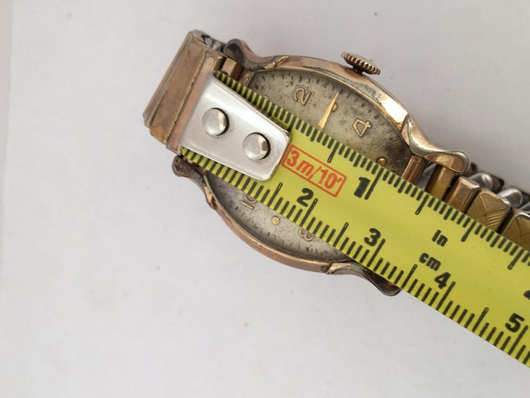 Vintage 1940s Gold-Plated Bulova Mechanical Watch For Sale at 1stDibs