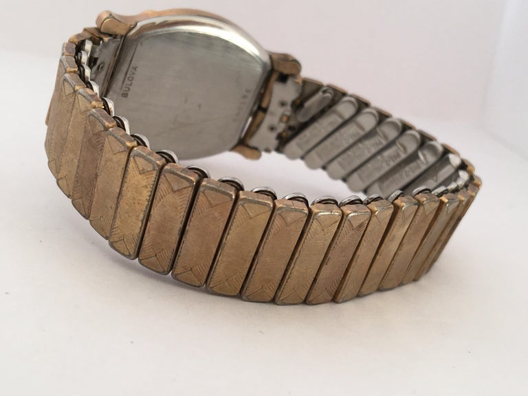 Vintage 1940s Gold-Plated Bulova Mechanical Watch For Sale at 1stDibs