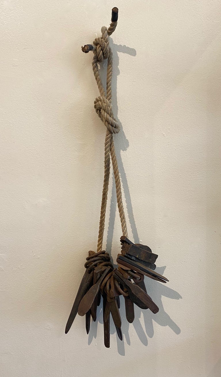 Vintage 1940s Handwrought Rack of Mountain Climbing Pitons by Fritsch ...