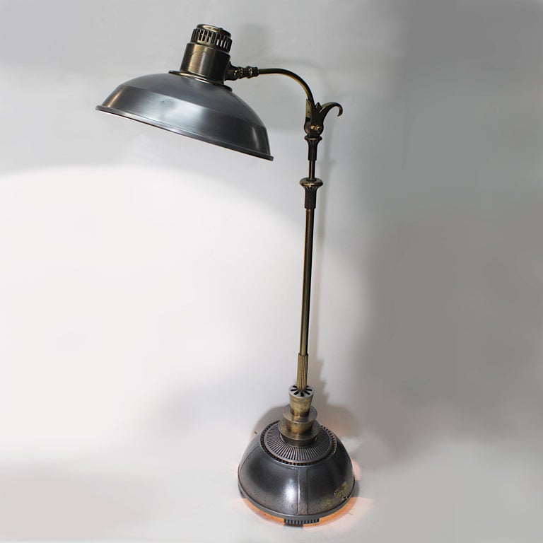 Vintage 1940s Mid-Century Modern Industrial Aluminum GE Sunlamp Floor ...