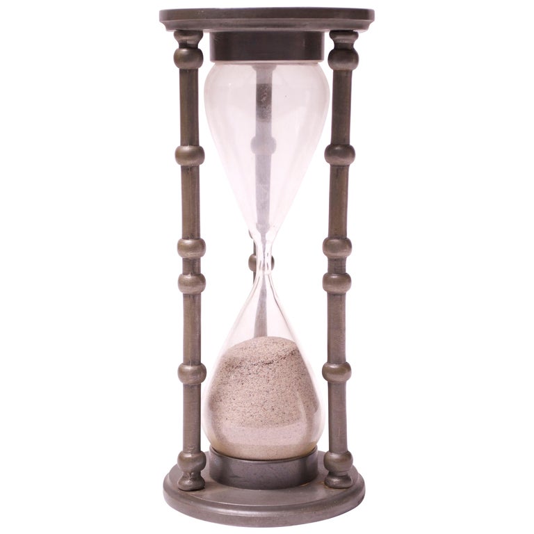 Vintage 1940s Pewter Hour Glass or Sand Timer at 1stDibs | vintage sand ...