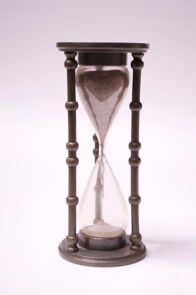 Vintage 1940s Pewter Hour Glass or Sand Timer at 1stDibs | vintage sand ...