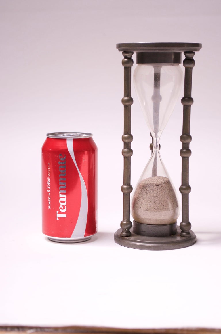 Vintage 1940s Pewter Hour Glass or Sand Timer at 1stDibs | vintage sand ...