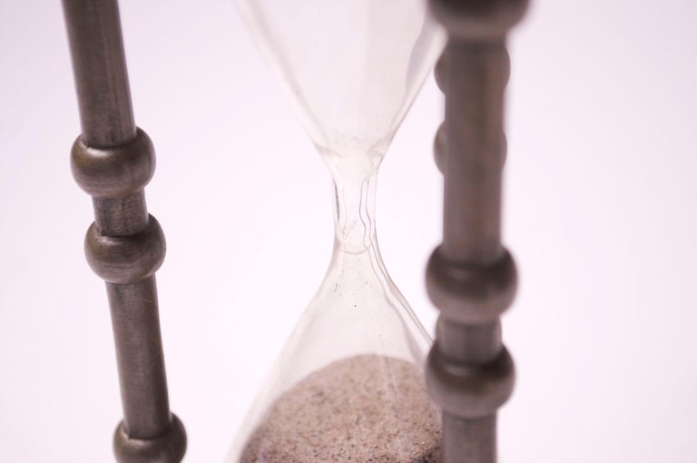 Vintage 1940s Pewter Hour Glass or Sand Timer at 1stDibs | vintage sand ...