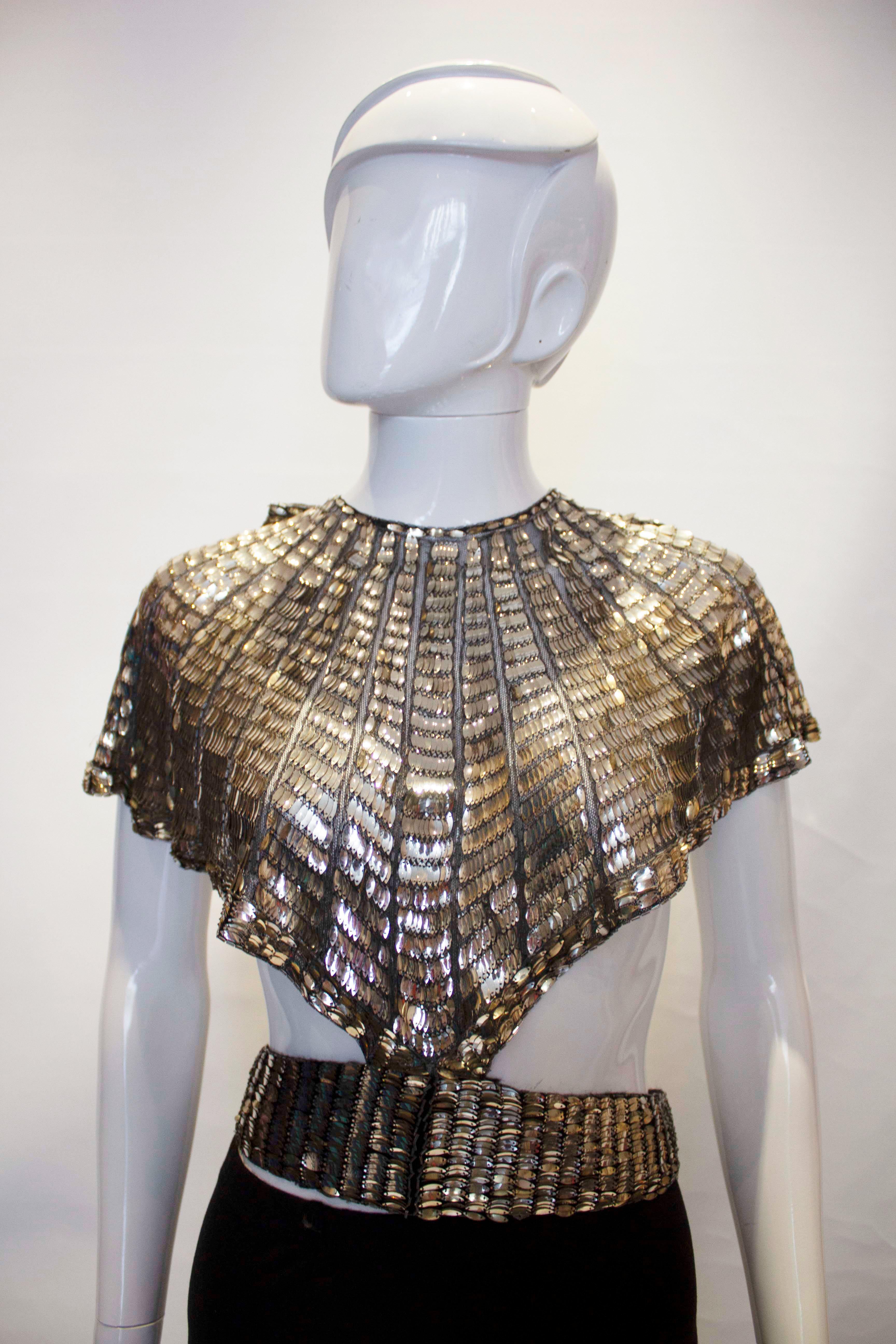 Vintage 1940s Sequin Evening Top at 1stDibs