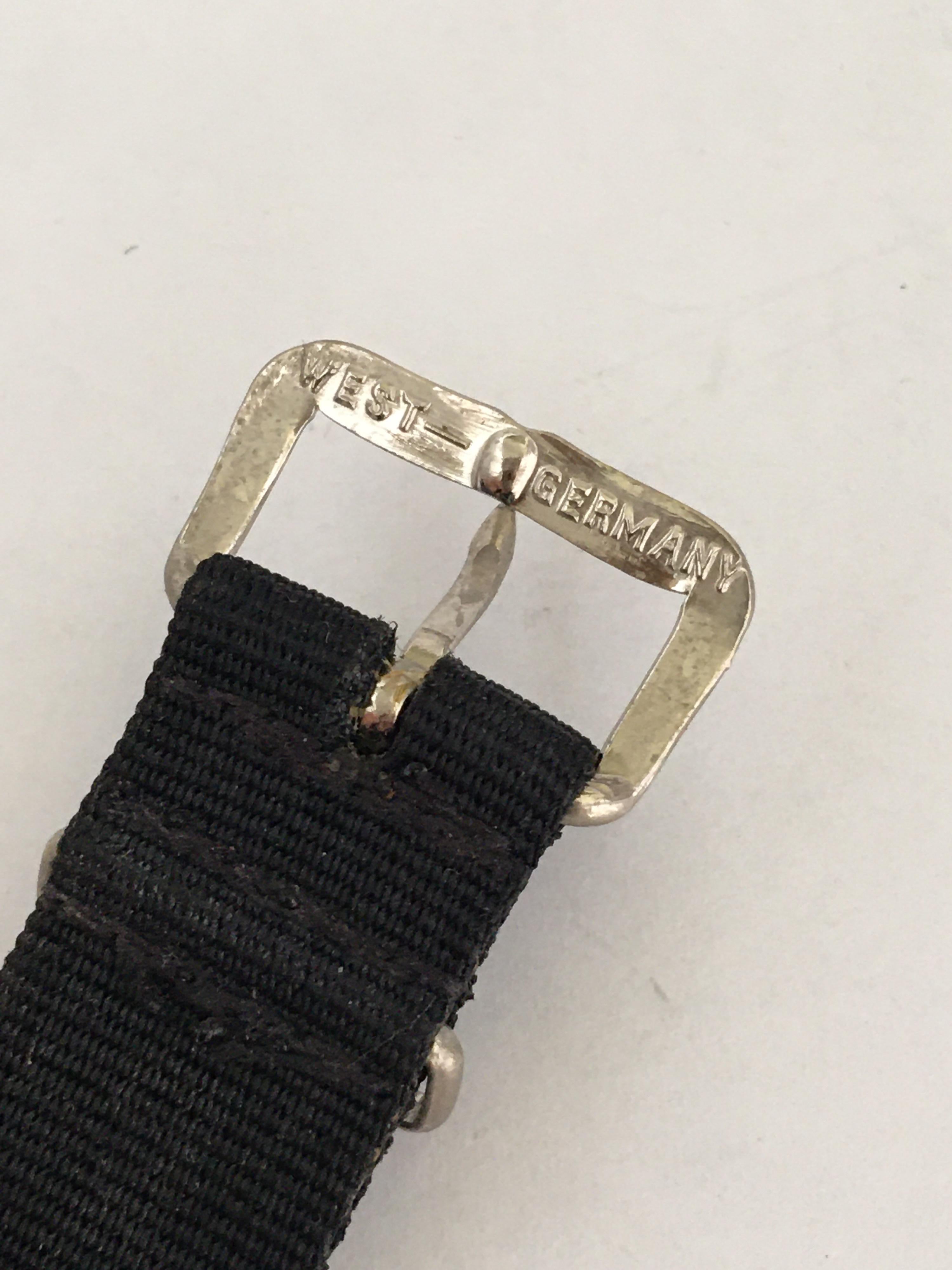 Vintage 1950s Black Dial Mechanical Watch For Sale at 1stDibs | helma ...