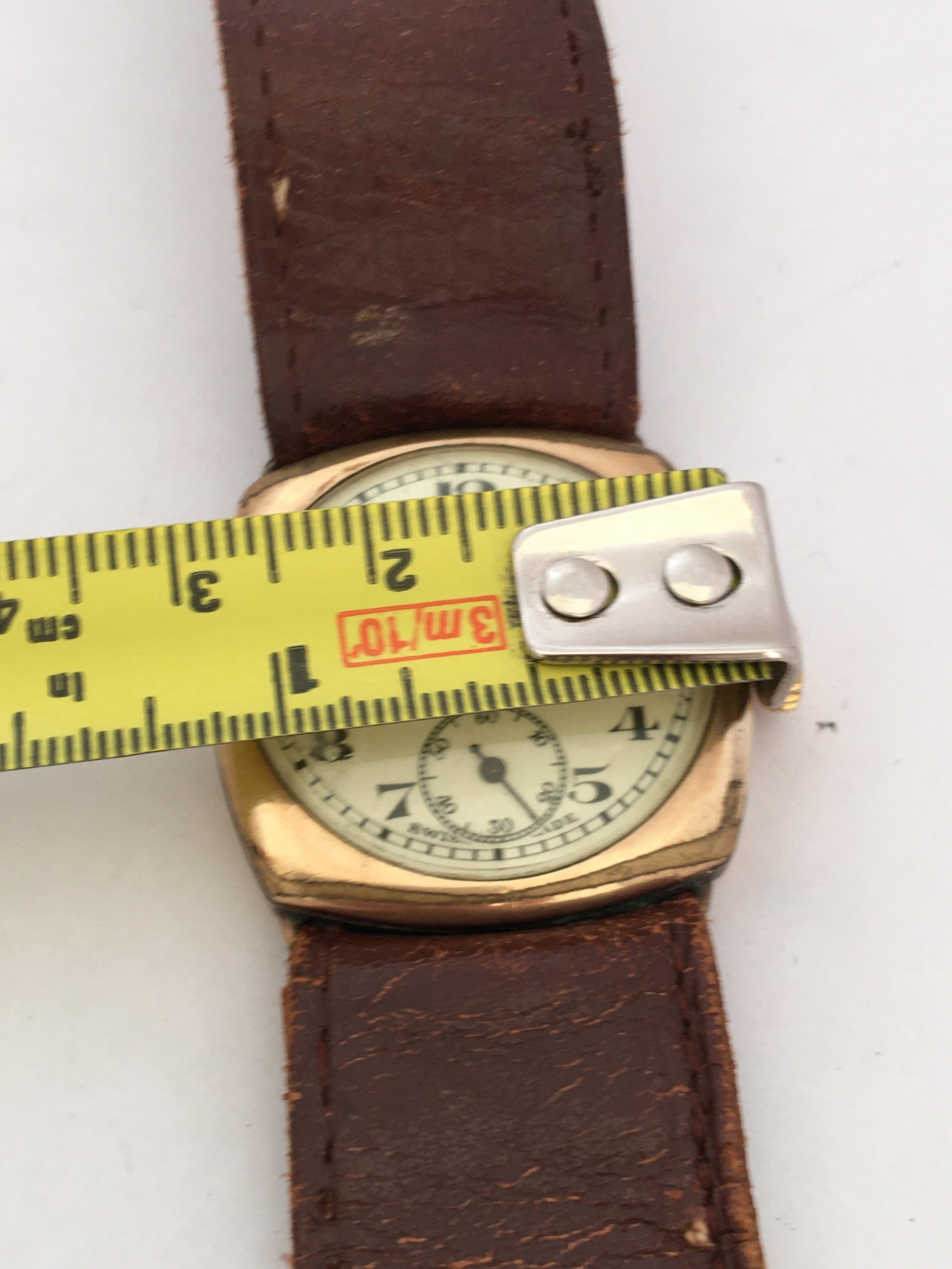 Vintage 1950s Gold-Plated Cushion Shaped Mechanical Watch at 1stDibs ...
