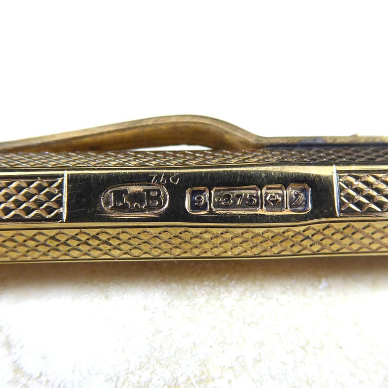 Vintage 1950's Gold Propelling Pencil, Engine Turned Quilted Pattern ...