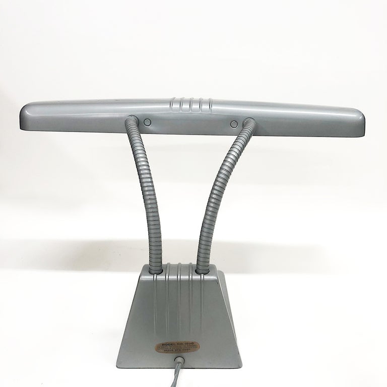 Vintage 1950s Mid-Century Modern Industrial Dazor Gooseneck Desk Lamp ...