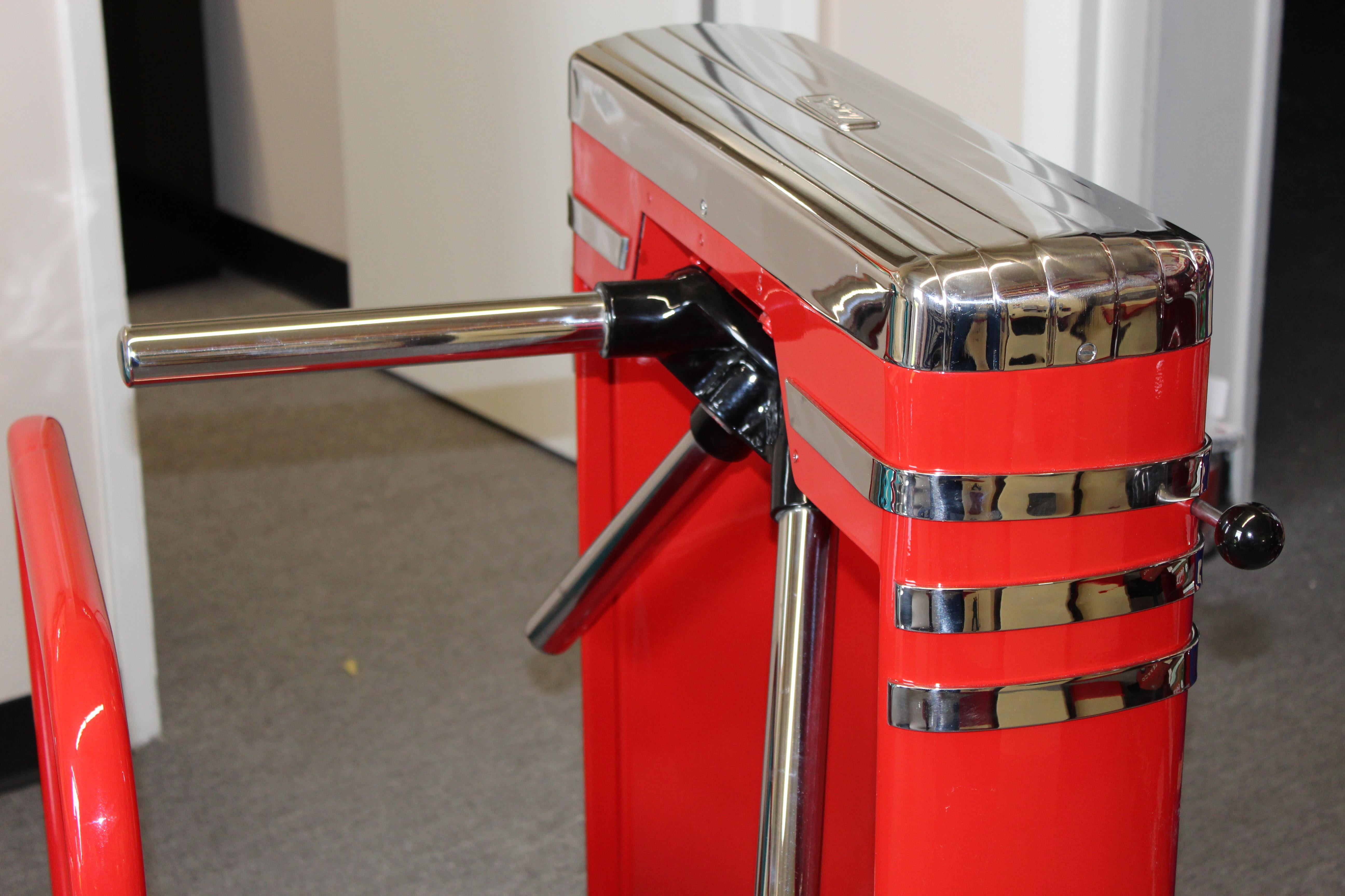 Vintage 1950s Perry Red Turnstile For Sale at 1stDibs | vintage ...
