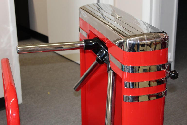 Vintage 1950s Perry Red Turnstile For Sale at 1stDibs | vintage ...