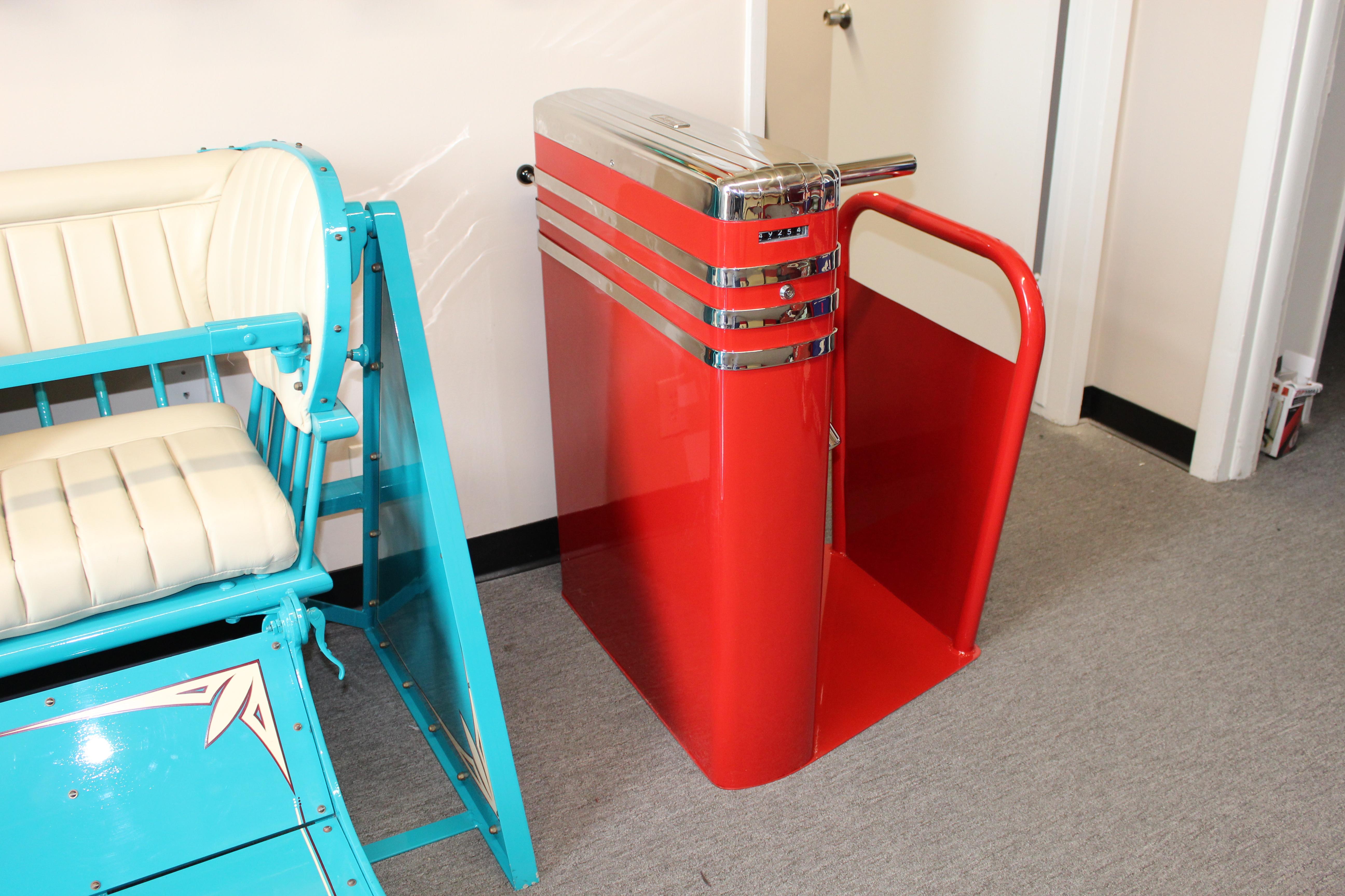 Vintage 1950s Perry Red Turnstile For Sale at 1stDibs | vintage ...