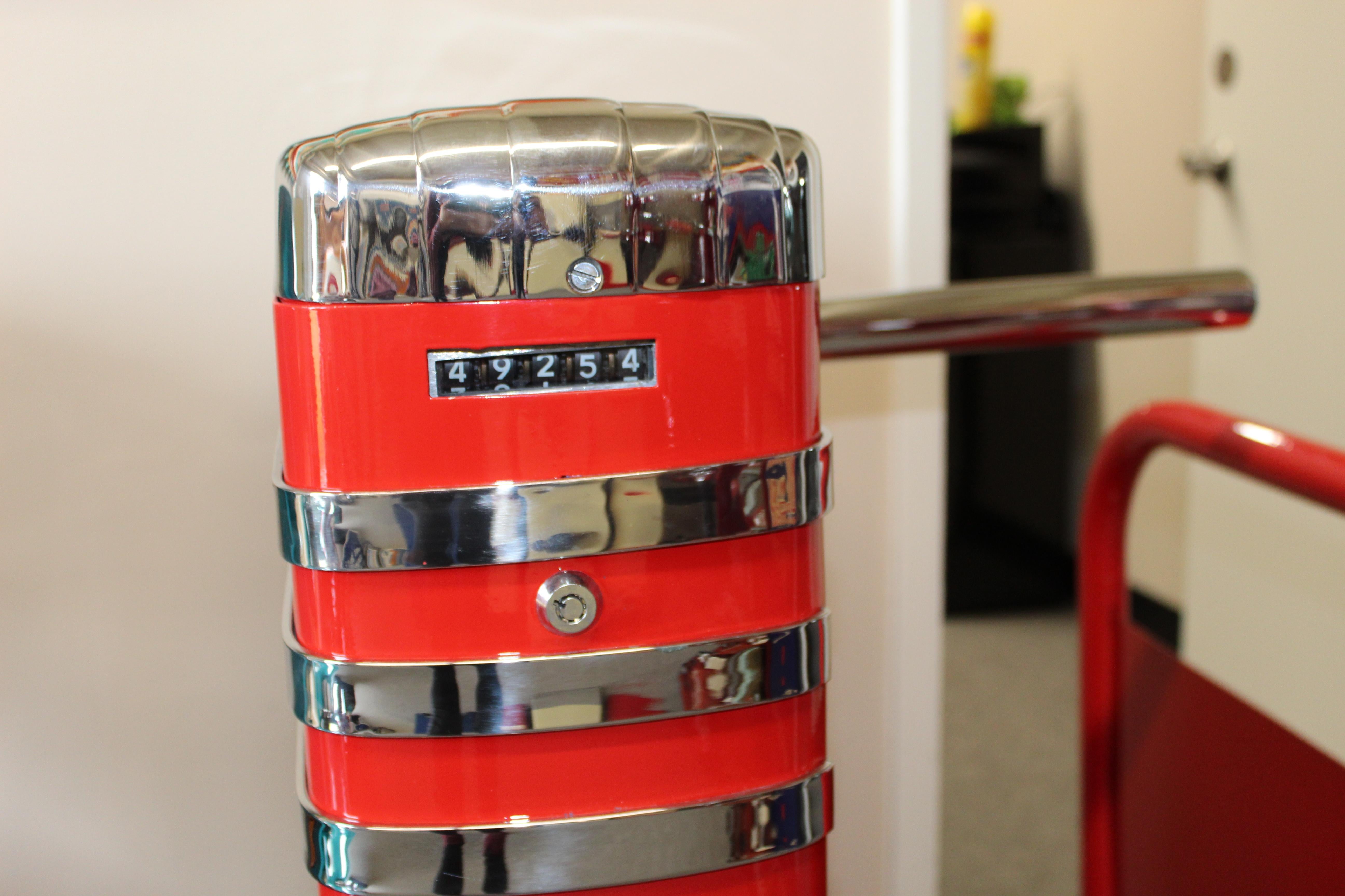 Vintage 1950s Perry Red Turnstile For Sale at 1stDibs | vintage ...