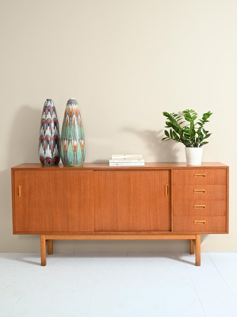 Vintage 1950s Scandinavian sideboard For Sale at 1stDibs