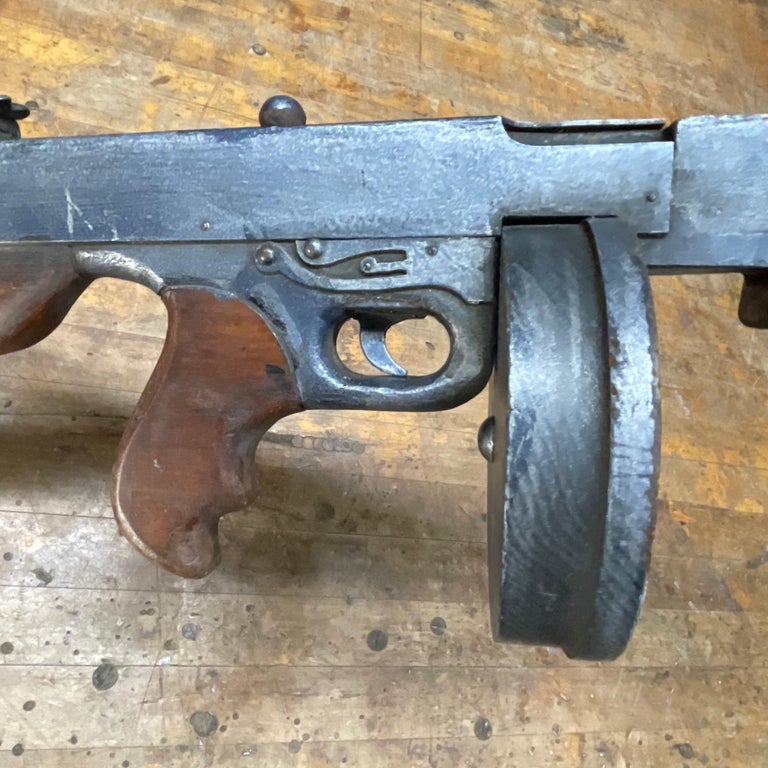 Vintage 1950s Tommy Gun Film Prop Theatrical Toy Weapon For Sale at 1stDibs