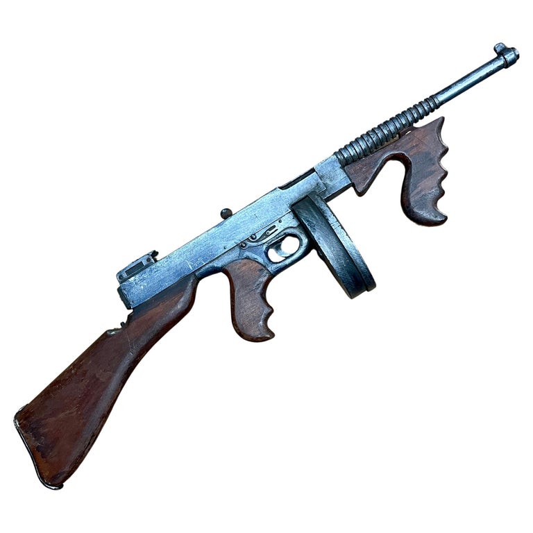 Vintage 1950s Tommy Gun Film Prop Theatrical Toy Weapon For Sale at 1stDibs
