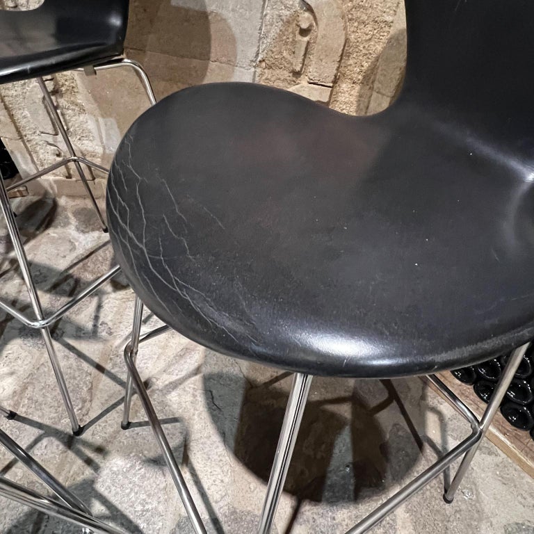 Vintage 1955 Series 7 Bar Stool Chair Designer Arne Jacobsen Fritz ...
