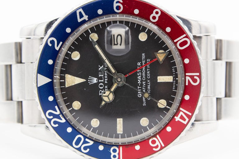 Vintage 1960 Rolex Sport "Pepsi" GMT Master 1675 at 1stDibs