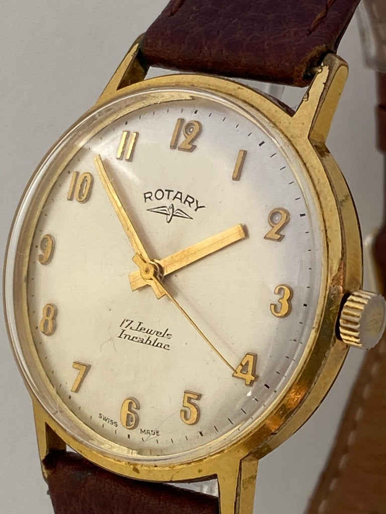 Vintage 1960’s Gold Plated and SS Back with Swift Second Rotary ...
