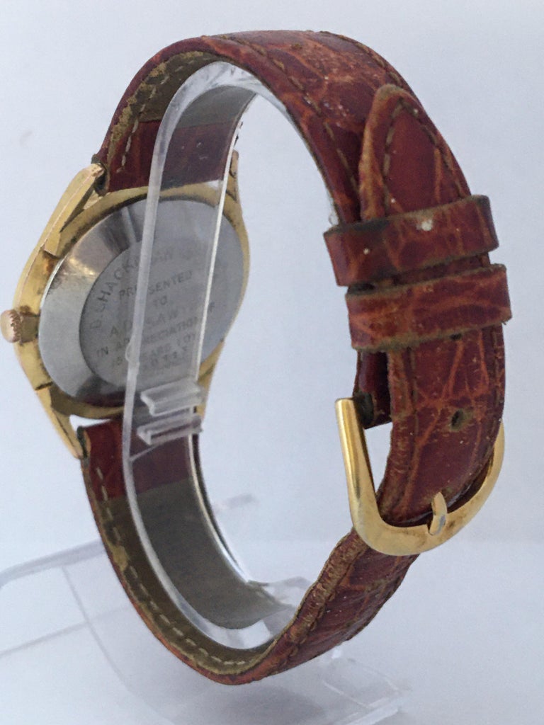 Vintage 1960s Gold-Plated Rotary 21 Jewels Automatic Watch For Sale at ...