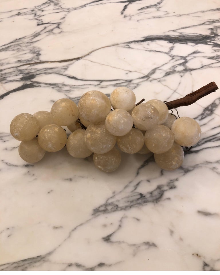 Vintage 1960s Italian Large Cluster of Ivory Marble Grapes at 1stDibs ...